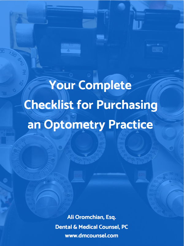 Optometry Practice Purchase Checklist